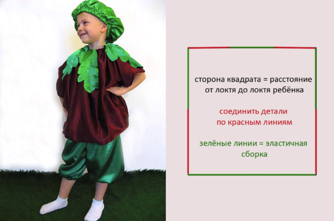 Как сделать костюм свеклы для детского утренника?